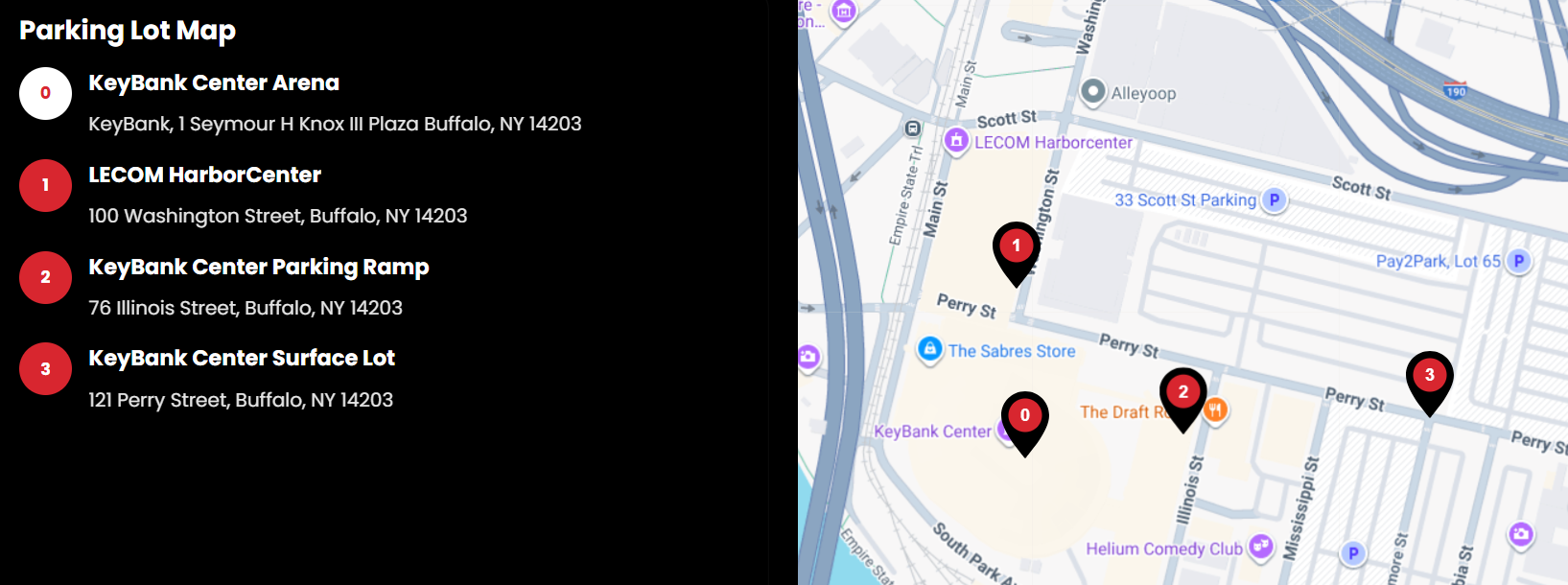 Parking | KeyBank Center - keybankcenter.com